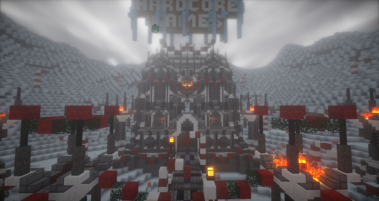 Christmas themed Spawn Minecraft Map