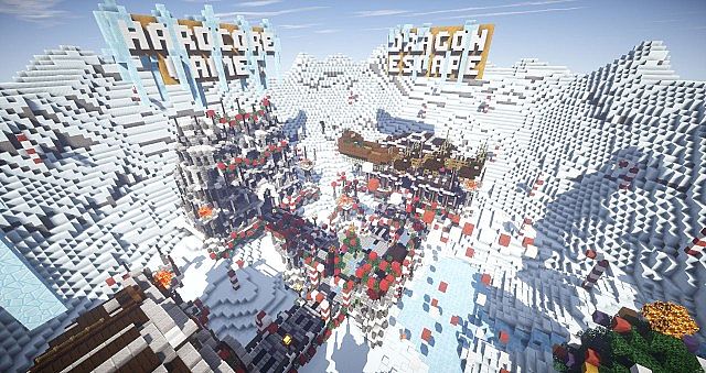 Christmas themed Spawn Minecraft Map