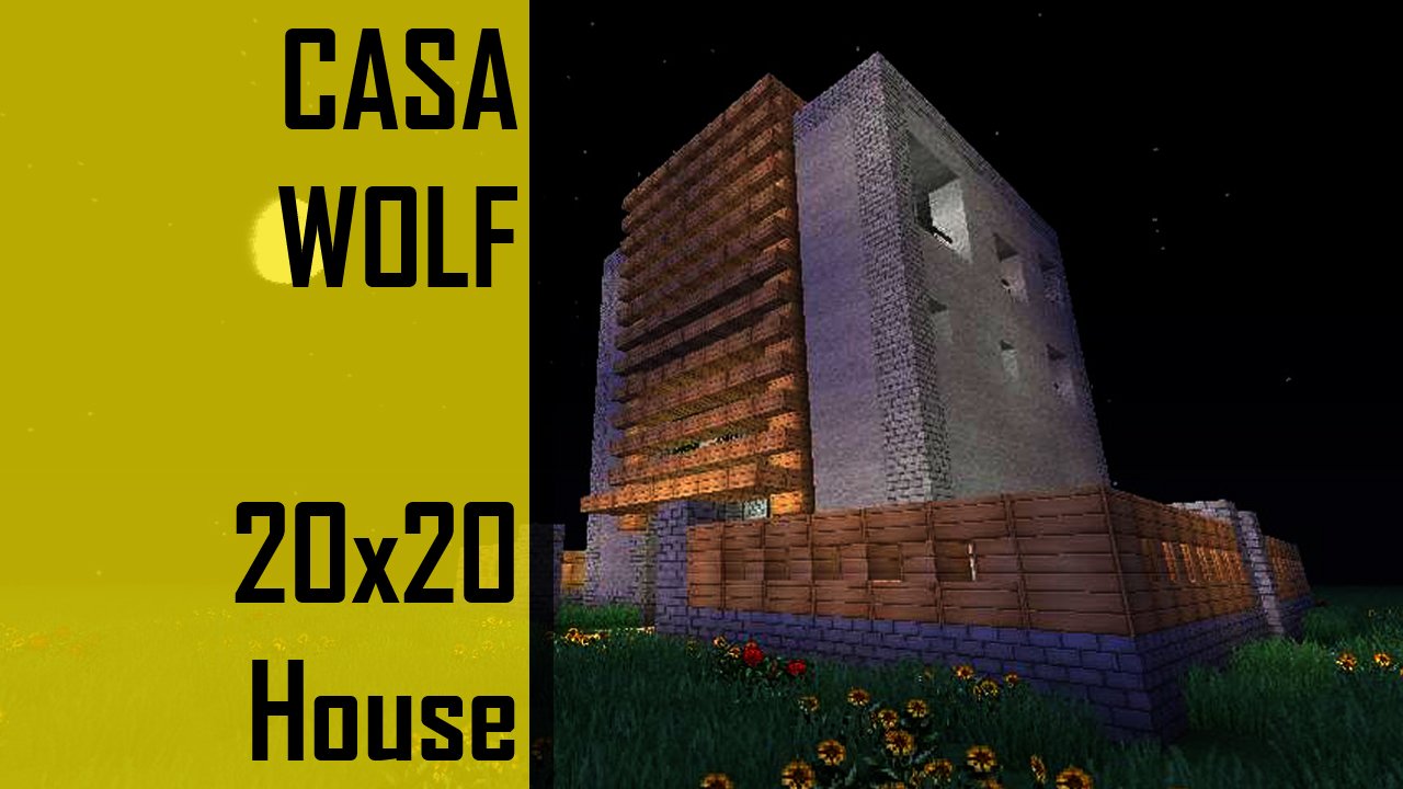 Casa Wolf 20*20 house Minecraft Map
