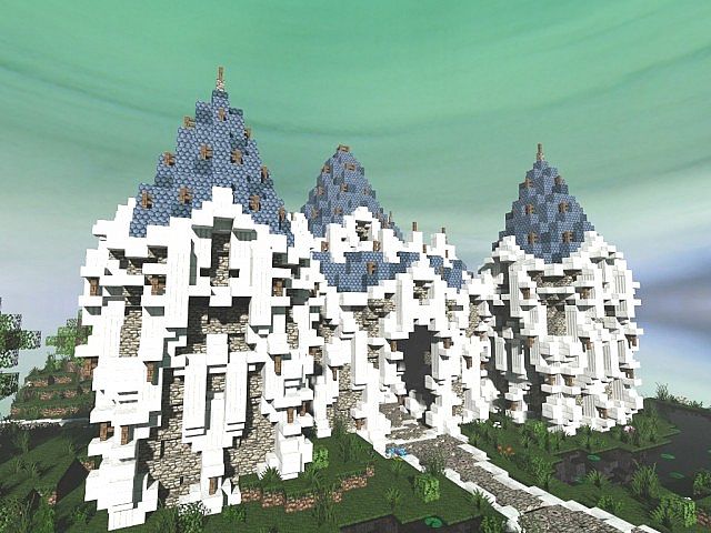 Elven temple [64x64 plot] Minecraft Map