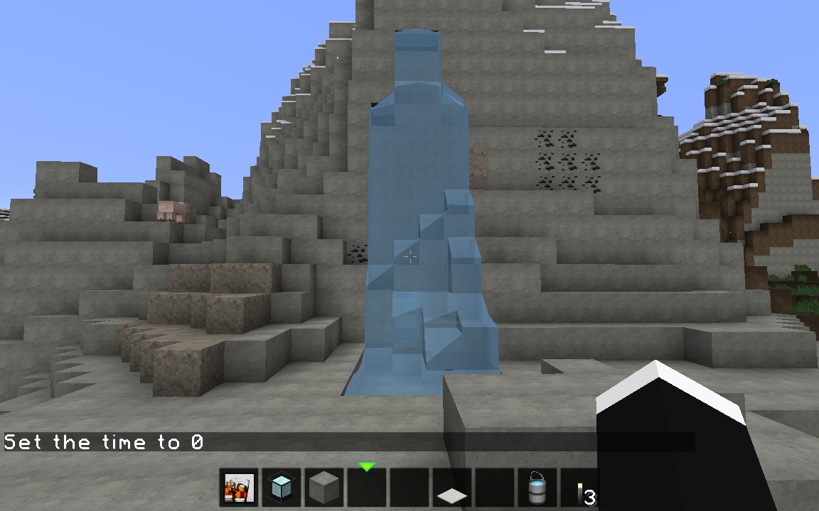 Small base Hidden behind a waterfall Minecraft Map