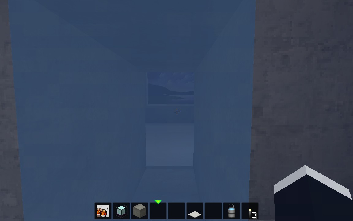 Small base Hidden behind a waterfall Minecraft Map