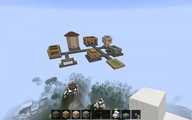 The Sky Village Minecraft Map