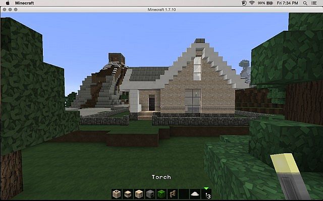Small Suburban Home Minecraft Map
