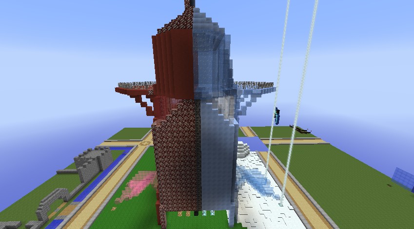 Frost vs Fire castle with spawn Minecraft Map