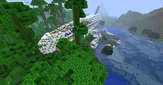 Airplane crash Adventure Map Minecraft Map