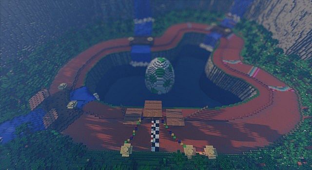 [Racing Track] Mario Kart DS - Yoshi Falls (Download) Minecraft Map