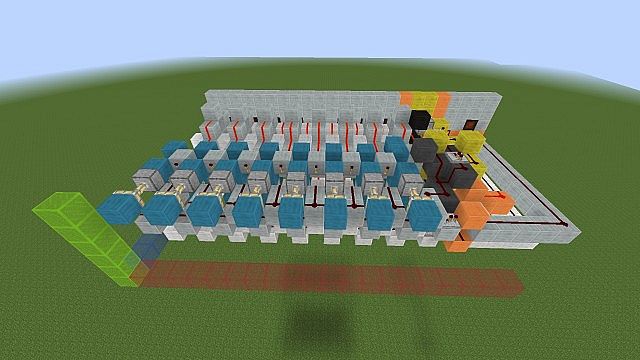 8 bits binary comparator - GISED_Link Minecraft Map