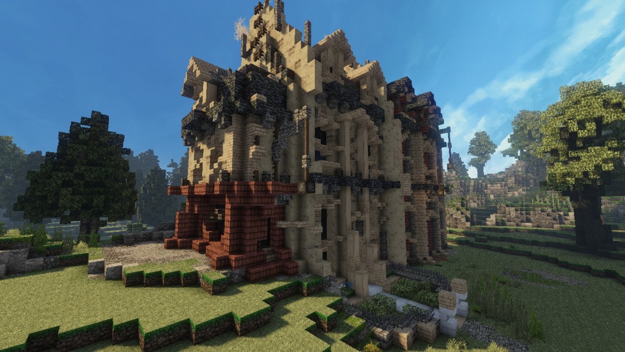 Fanciful French renaissance architecture Minecraft Map