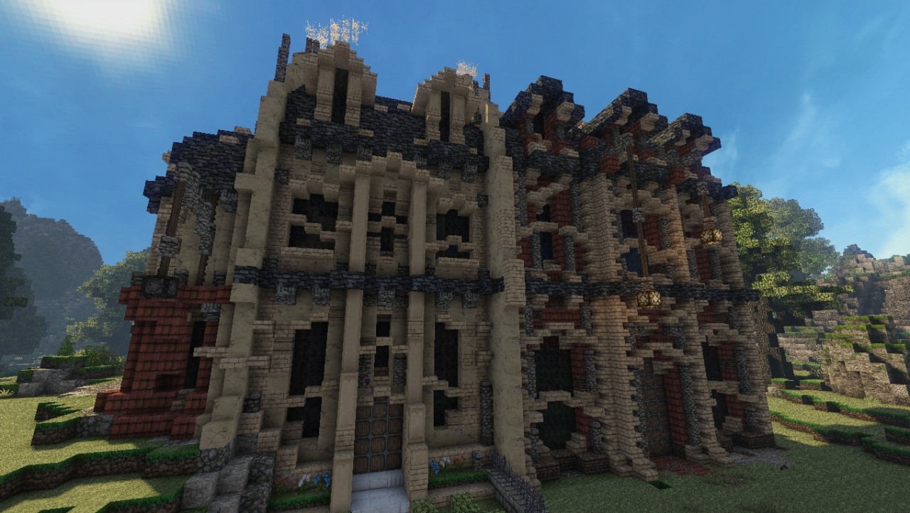 Fanciful French renaissance architecture Minecraft Map