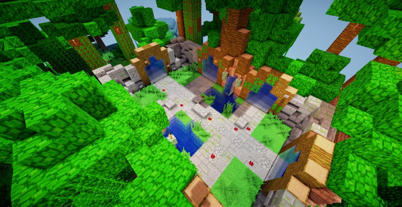New lobby ~~ Jungle themed Minecraft Map