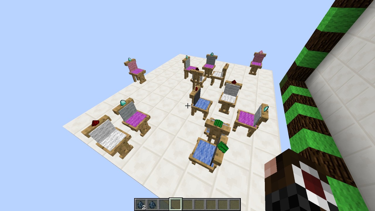 [Quick Detail] Module #3 - Custom "useable" chairs Minecraft Map