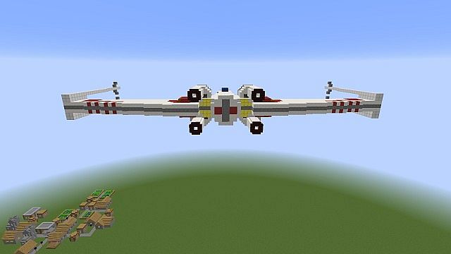 X Wing Fighter - Closed wing configuration Minecraft Map