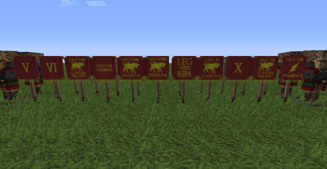 Roman banner pack Minecraft Texture Pack