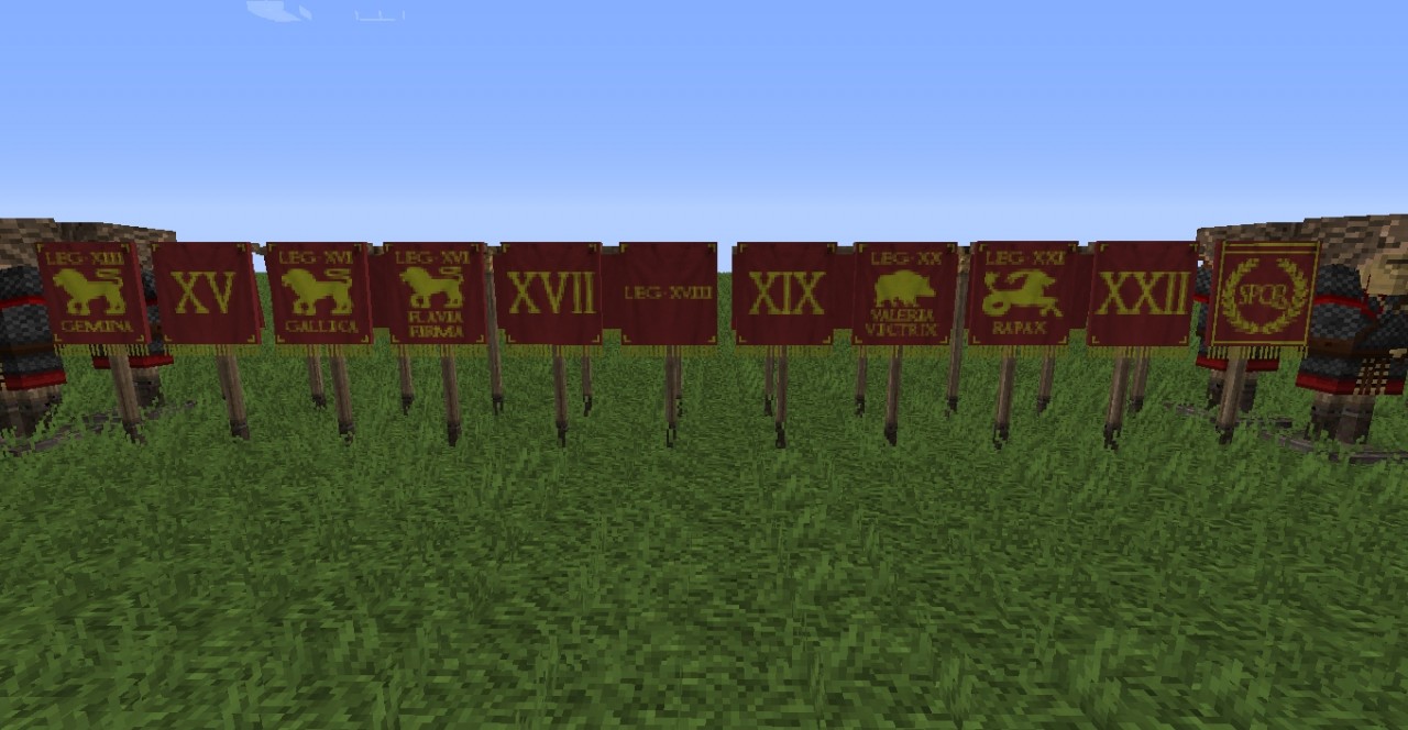 Roman banner pack Minecraft Texture Pack