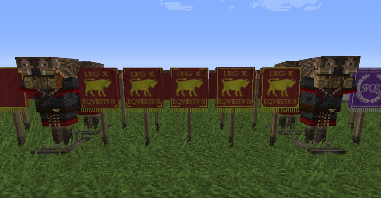 Roman banner pack Minecraft Texture Pack