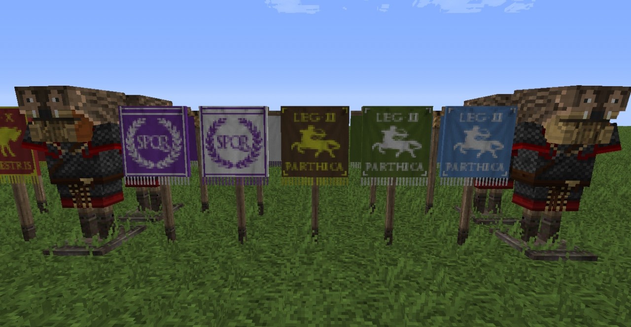 Roman banner pack Minecraft Texture Pack