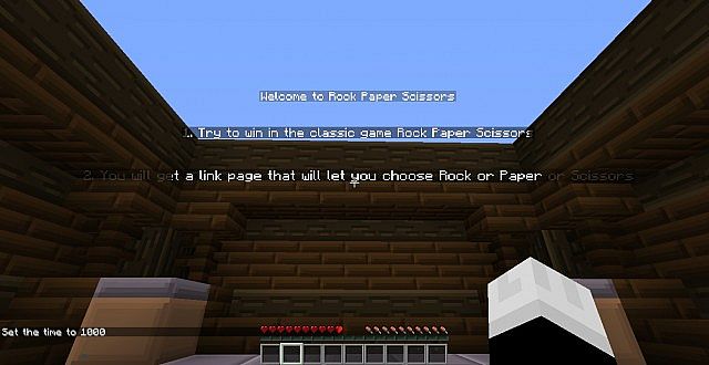 Rock Paper Scissors Minecraft Map