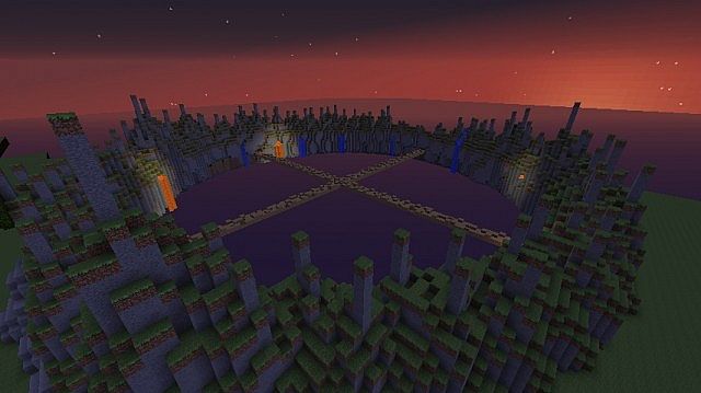 Small server hub Minecraft Map