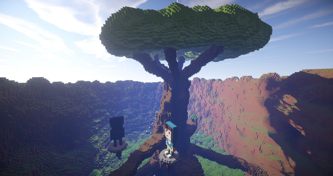 Giant tree Hub Minecraft Map