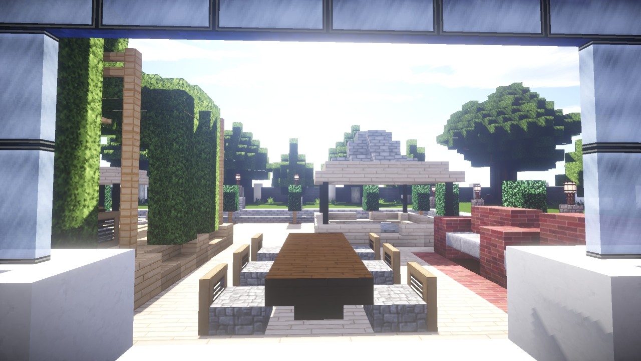 Modern Triple Apex House Minecraft Map