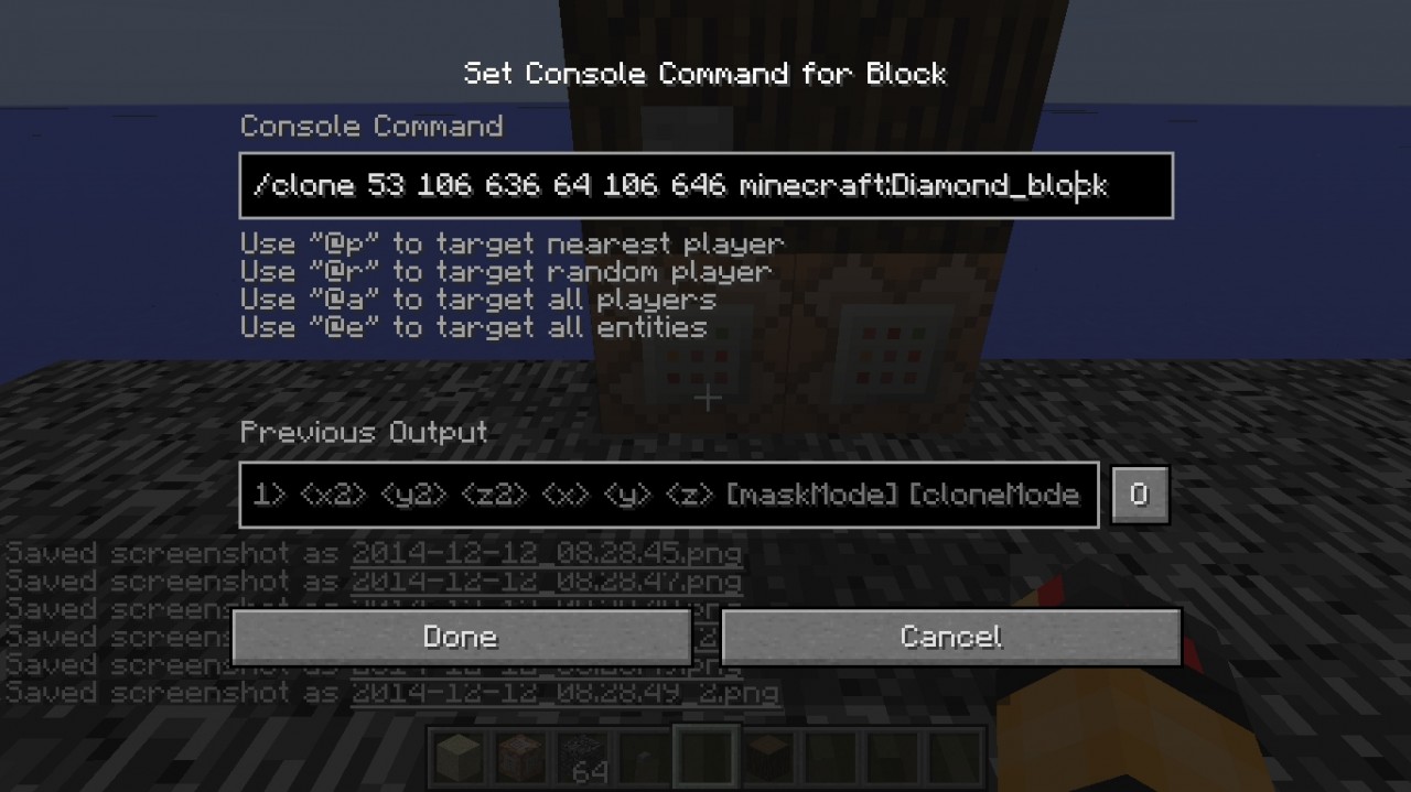 1.8.1 /fill command room download Minecraft Map