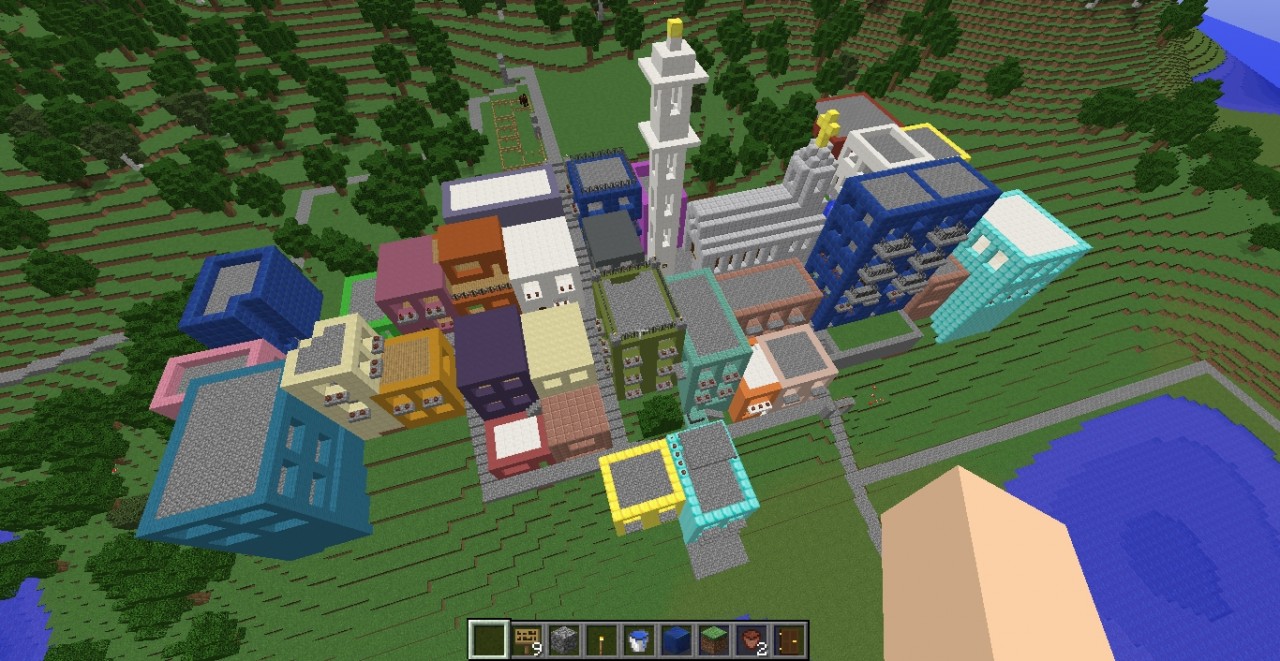 The Colorful Town of Póli̱ Chró̱ma Minecraft Map