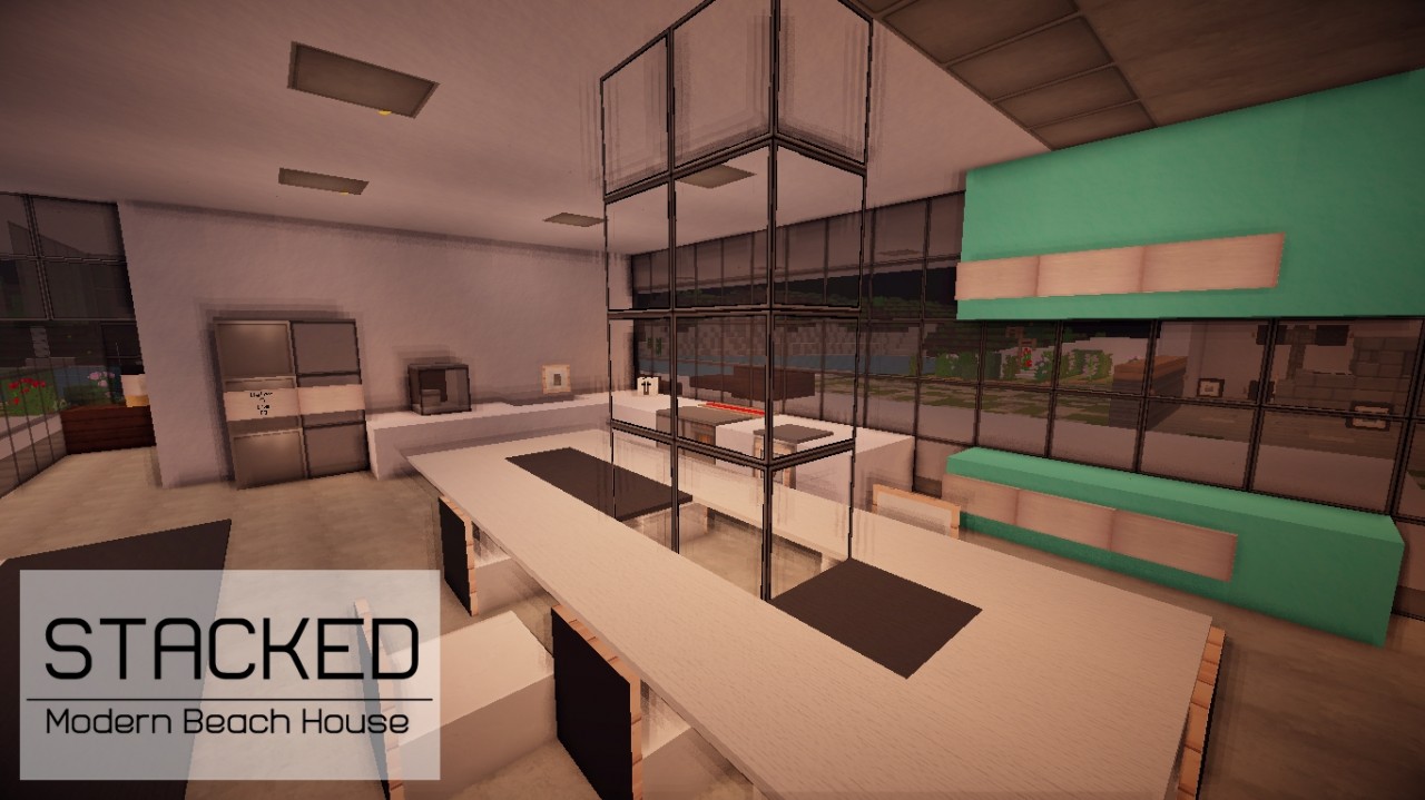 STACKED | Modern Beach House Minecraft Map