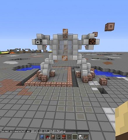 Moving Weaponised Mech Suit Minecraft Map