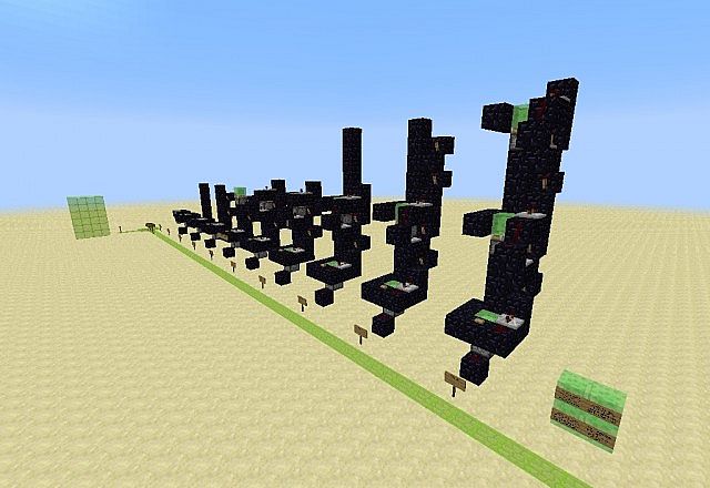 1.8 Slime Block Piston Escalator Minecraft Map