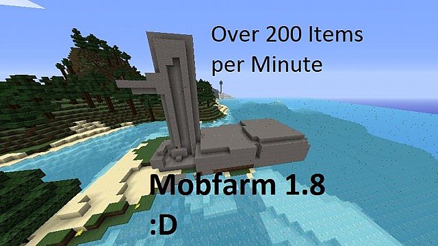 MOBFARM over 200 Mobs per minute [1.8] Minecraft Map