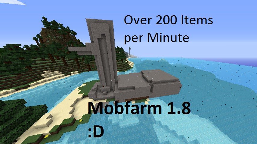 MOBFARM over 200 Mobs per minute [1.8] Minecraft Map