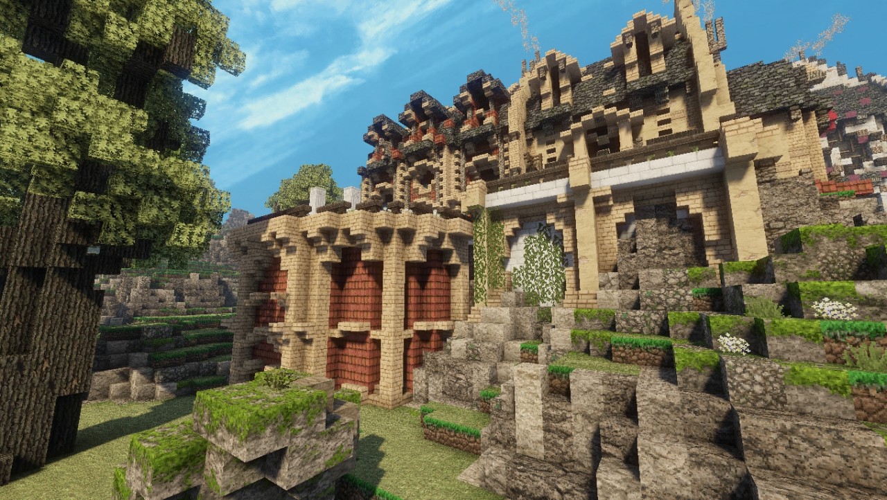 Fanciful French renaissance architecture Minecraft Map