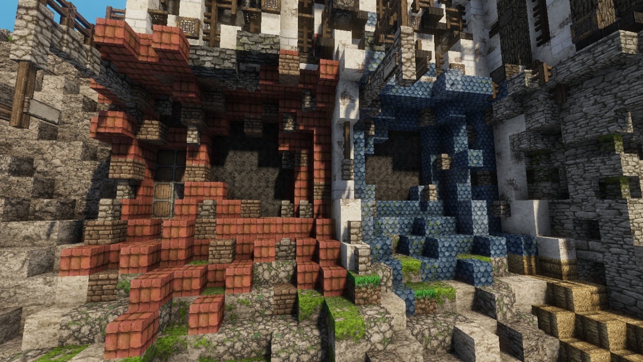 Fanciful French renaissance architecture Minecraft Map