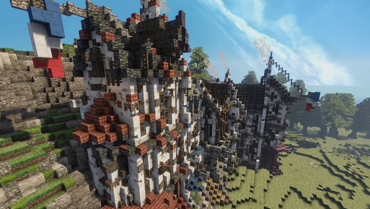 Fanciful French renaissance architecture Minecraft Map