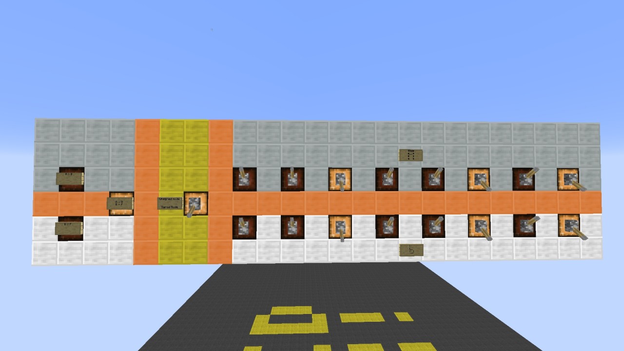 8 bits binary comparator - GISED_Link Minecraft Map