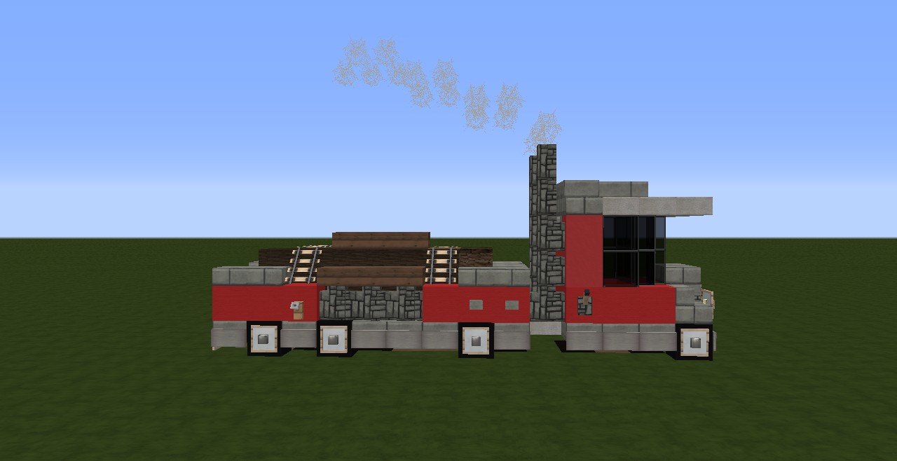 Log Truck - Red Version Minecraft Map