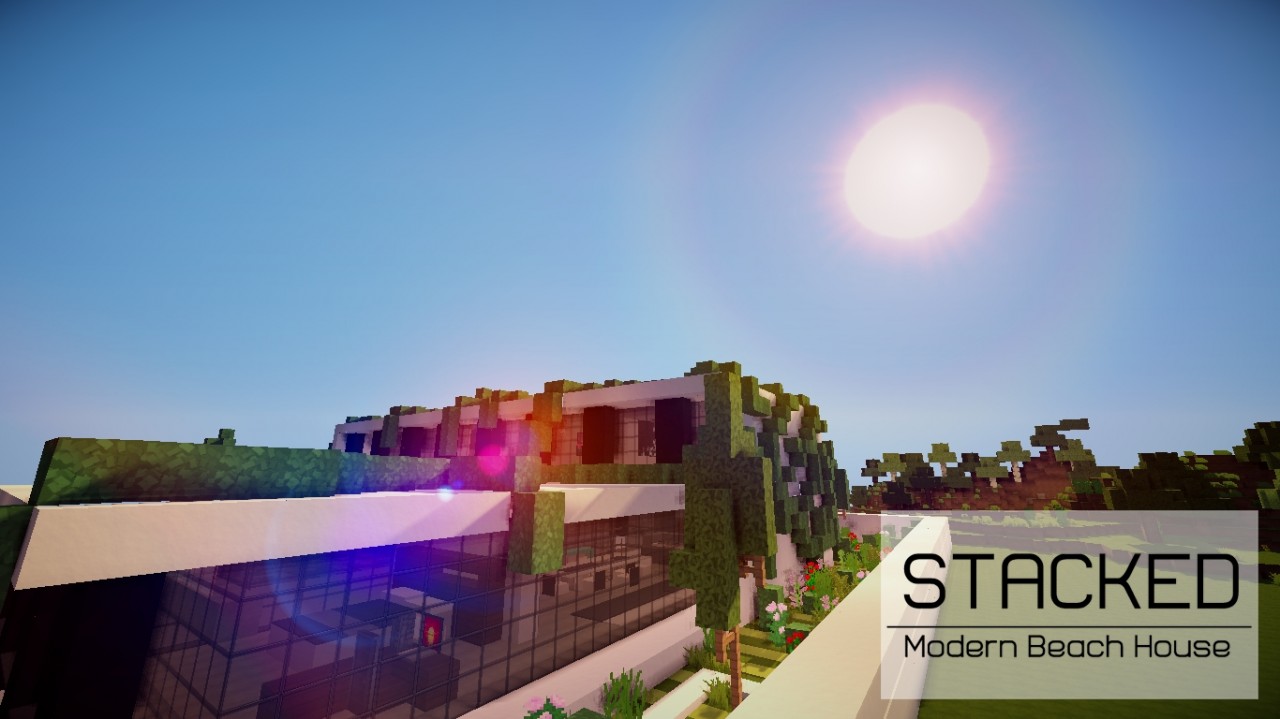 STACKED | Modern Beach House Minecraft Map