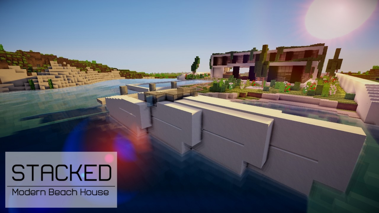 STACKED | Modern Beach House Minecraft Map