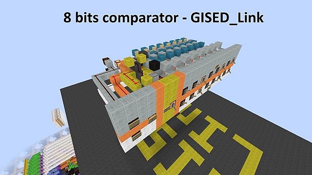 8 bits binary comparator - GISED_Link Minecraft Map