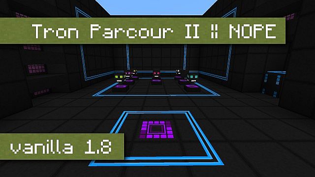 Tron Parcour 2 || NOPE [Sandbox by Halbzwilling] Minecraft Map