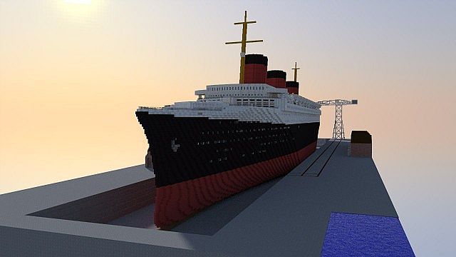 French liner-SS Normandie Minecraft Map