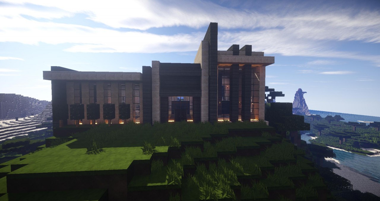 futuristic mansion IV Minecraft Map
