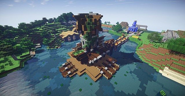 fishing house Minecraft Map