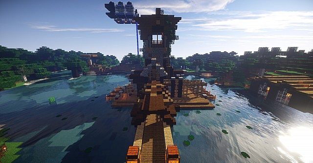 fishing house Minecraft Map