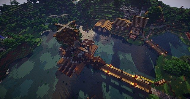 fishing house Minecraft Map