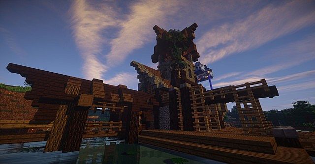 fishing house Minecraft Map