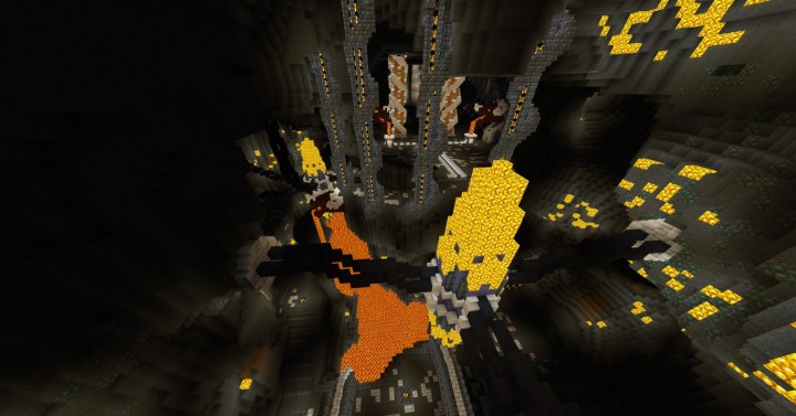 Dwarven city/stronghold complex Minecraft Map