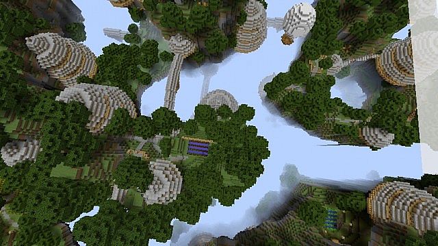 City Sky Village Minecraft Map