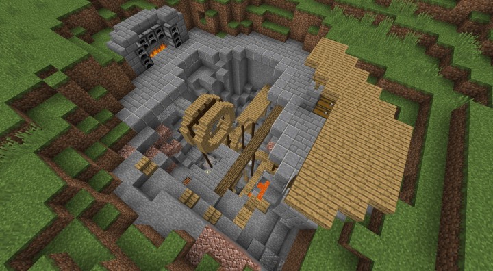 Mine with wheel to bring up ores Minecraft Map